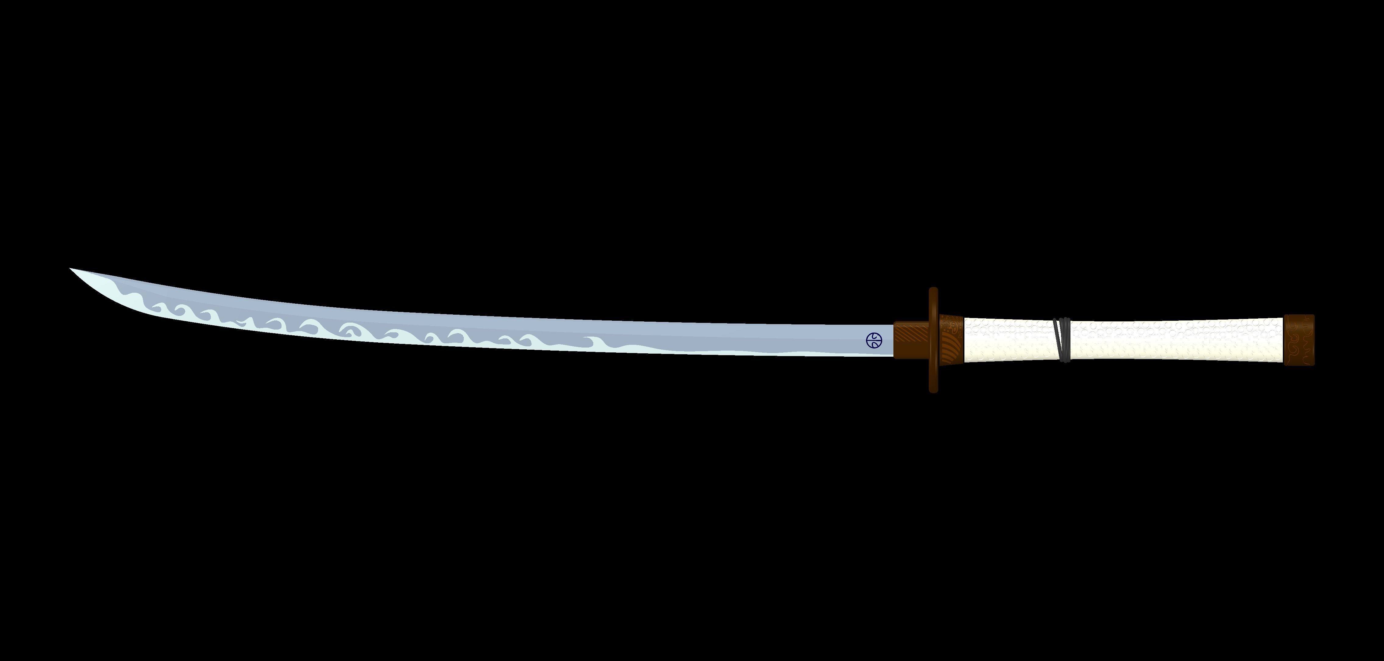 Mizu Katana Naginata Modular Scabbard Blue Eyed Samurai By CC3D 3D ...