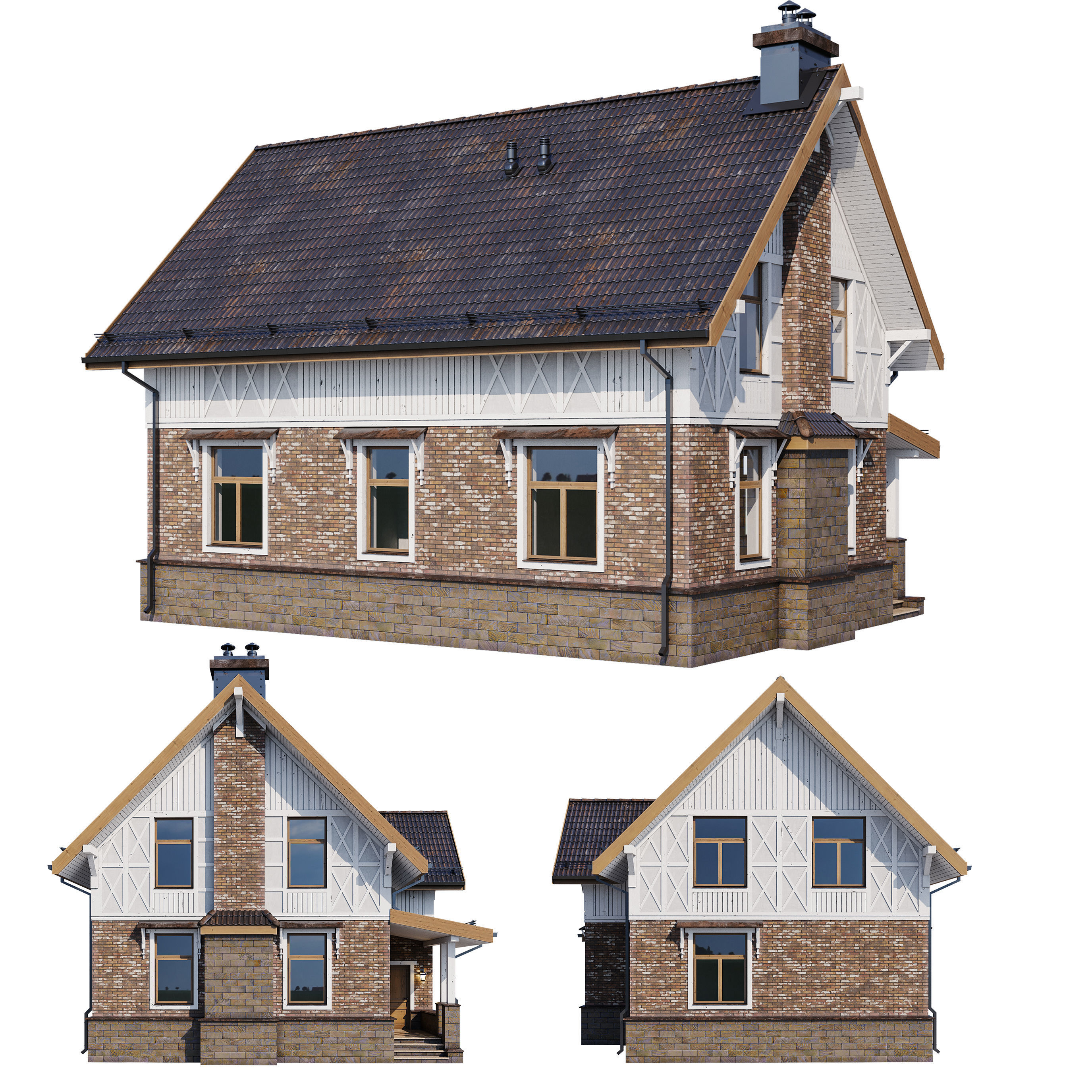 Modern house v76 3D model | CGTrader