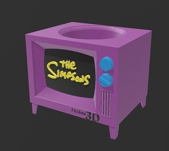 Mate Simpso TV 3D model 3D printable | CGTrader