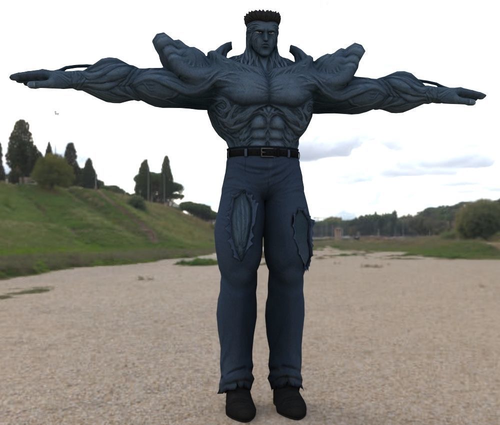 3D model TOGURO - ghost fighter - Yuyuhakusho VR / AR / low-poly | CGTrader