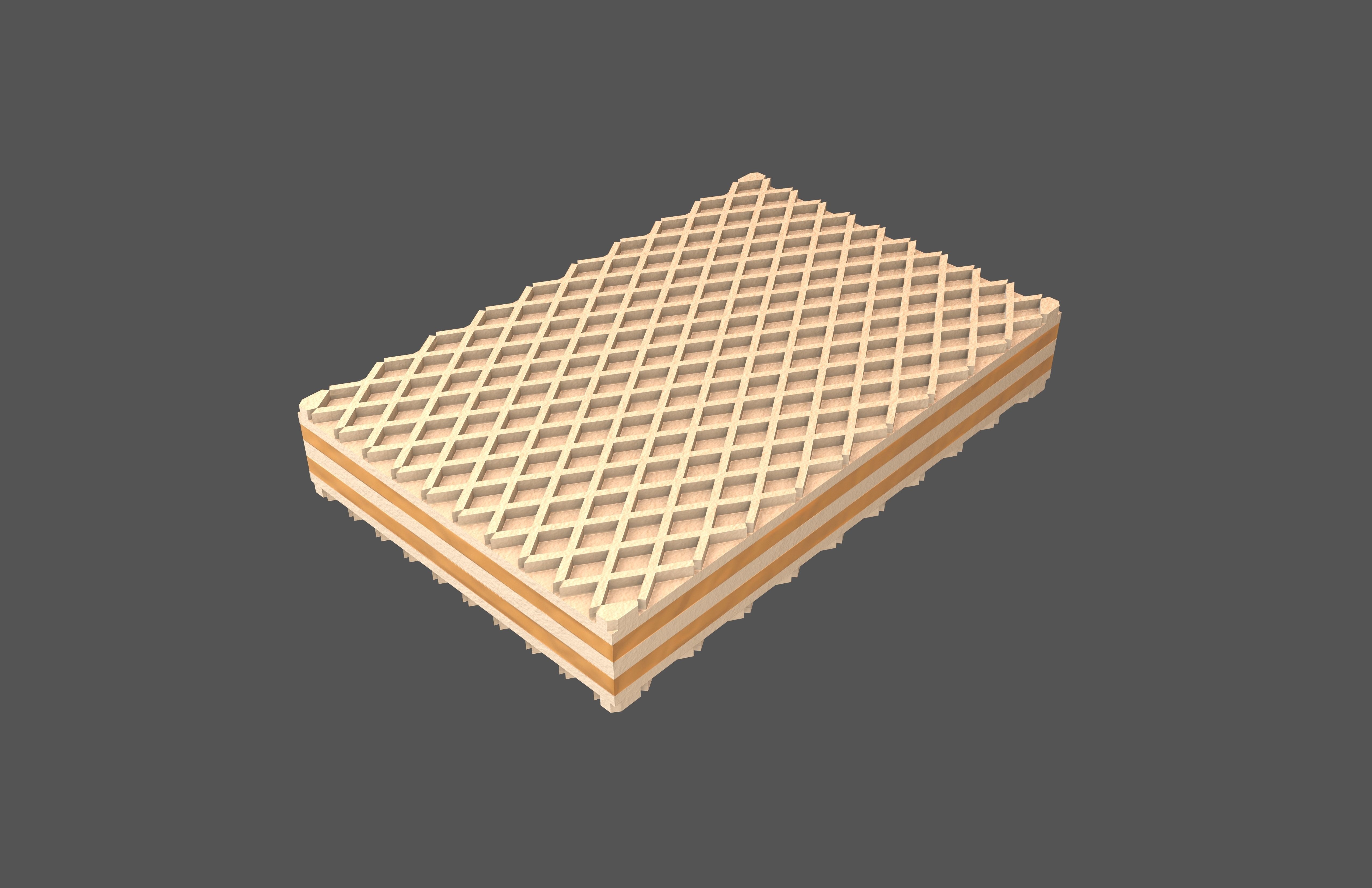 3D model Cartoon Wafer V1 005 VR / AR / low-poly | CGTrader