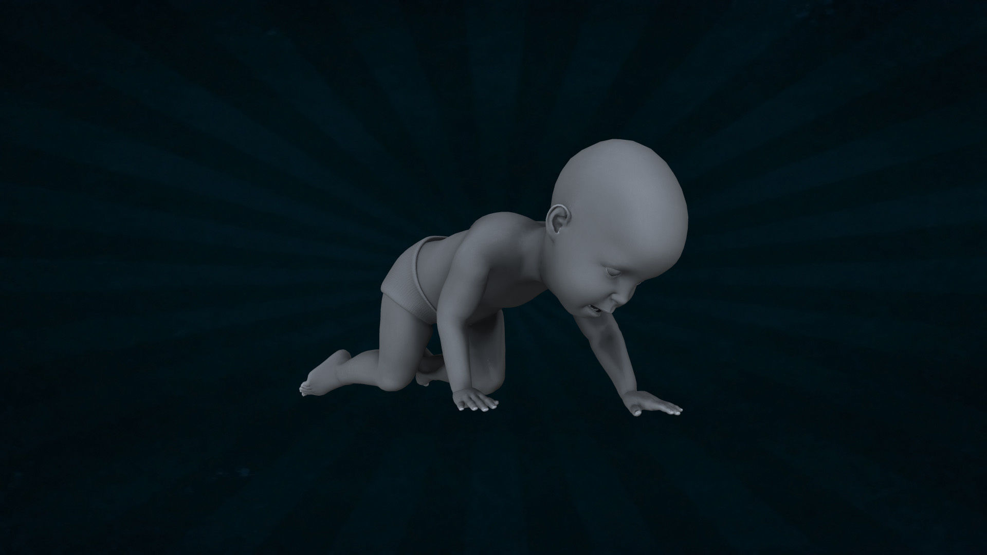 BABY-002 Crawling Animation 3D model animated rigged | CGTrader