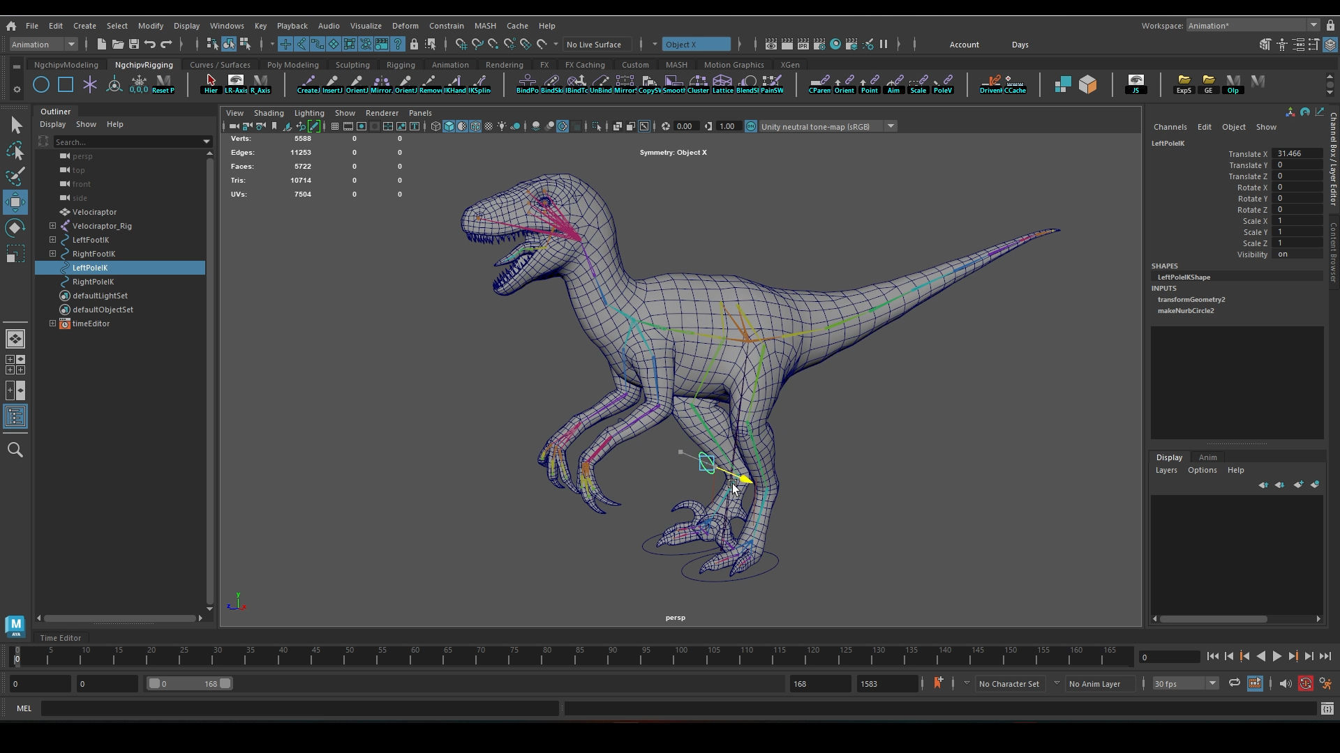 3D model Blue Raptor - Velociraptor VR / AR / low-poly | CGTrader