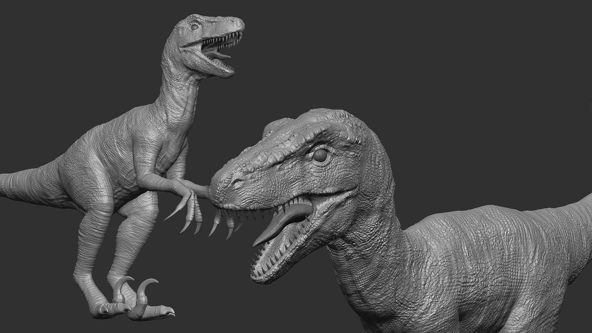 3D model Blue Raptor - Velociraptor VR / AR / low-poly | CGTrader