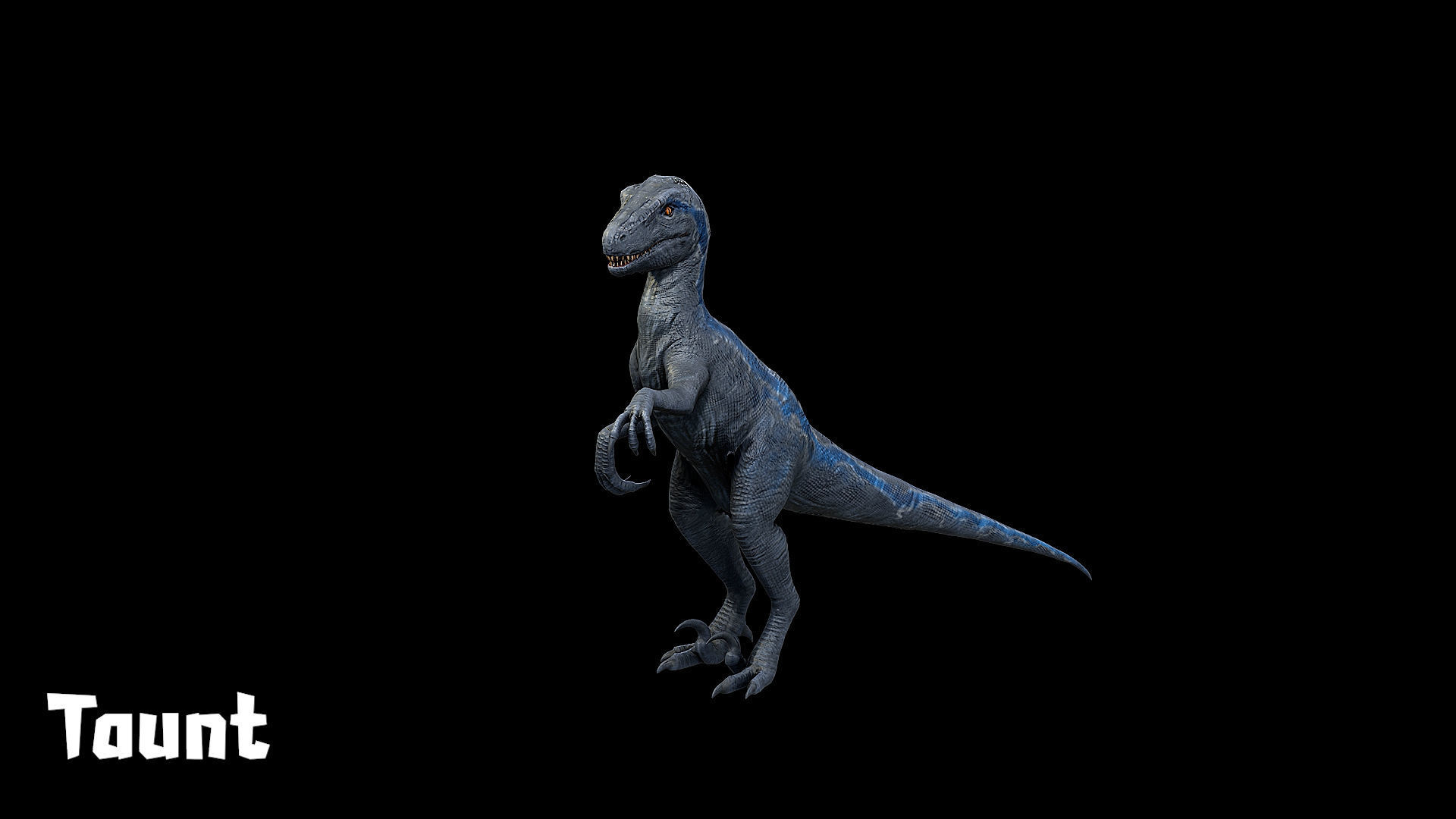 3D model Blue Raptor - Velociraptor VR / AR / low-poly | CGTrader