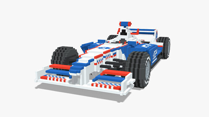 3D model Voxel F1 Car VR / AR / low-poly | CGTrader