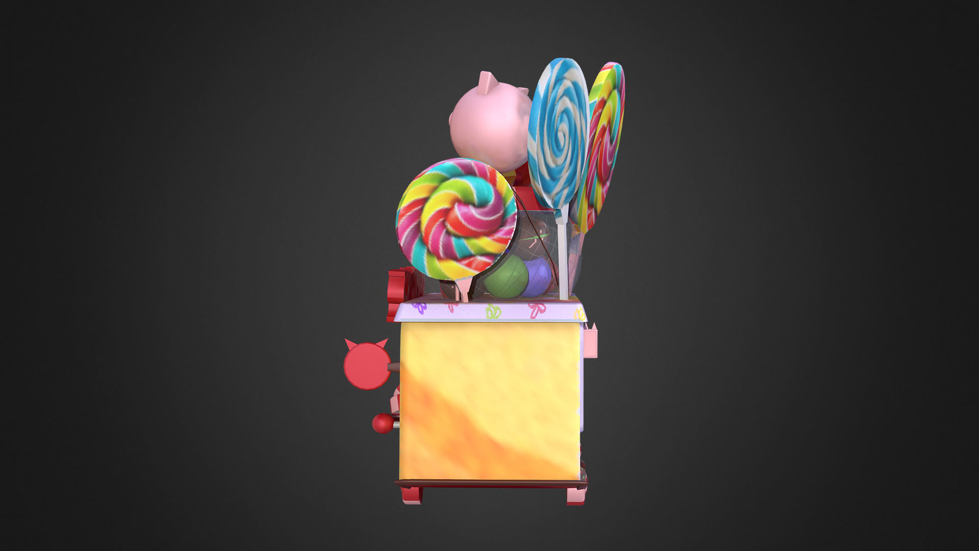 Asset - Cartoons - Food Car - Candy 3D model | CGTrader