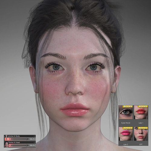 Dorina W Pro Textures for Genesis 9 Texture | CGTrader