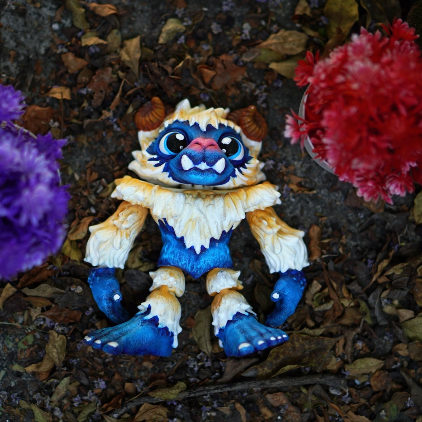 PRINT-IN-PLACE CUTE FLEXI YETI ARTICULATED 3D model 3D printable | CGTrader