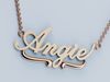 Name Pendant Necklace Angie 3D model 3D printable | CGTrader
