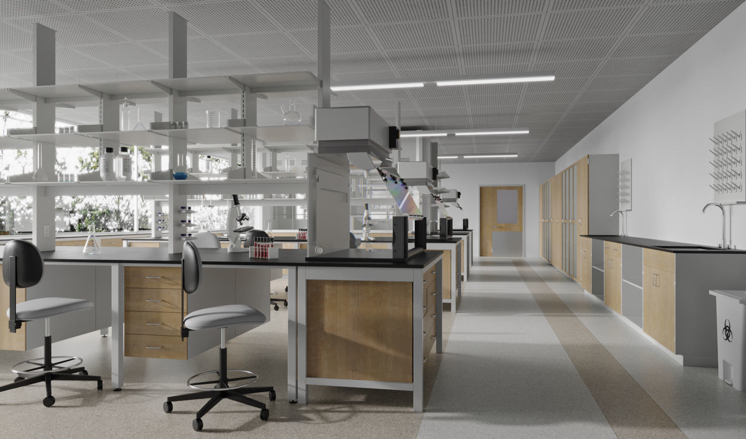 Laboratory Expansion 3D model | CGTrader