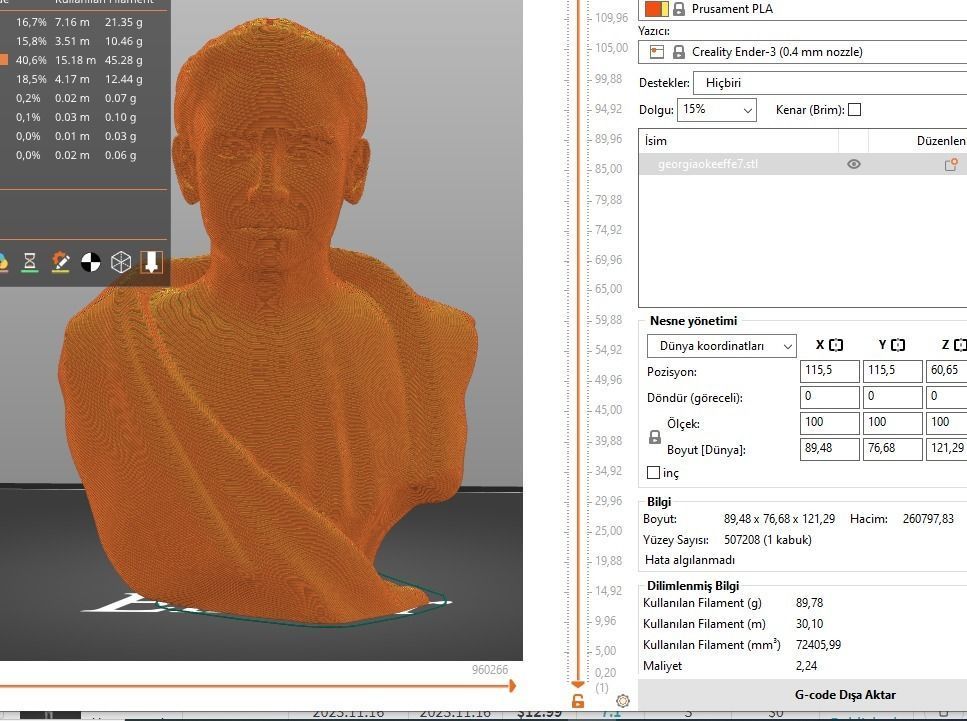 Georgia OKeeffe 3D model 3D printable | CGTrader