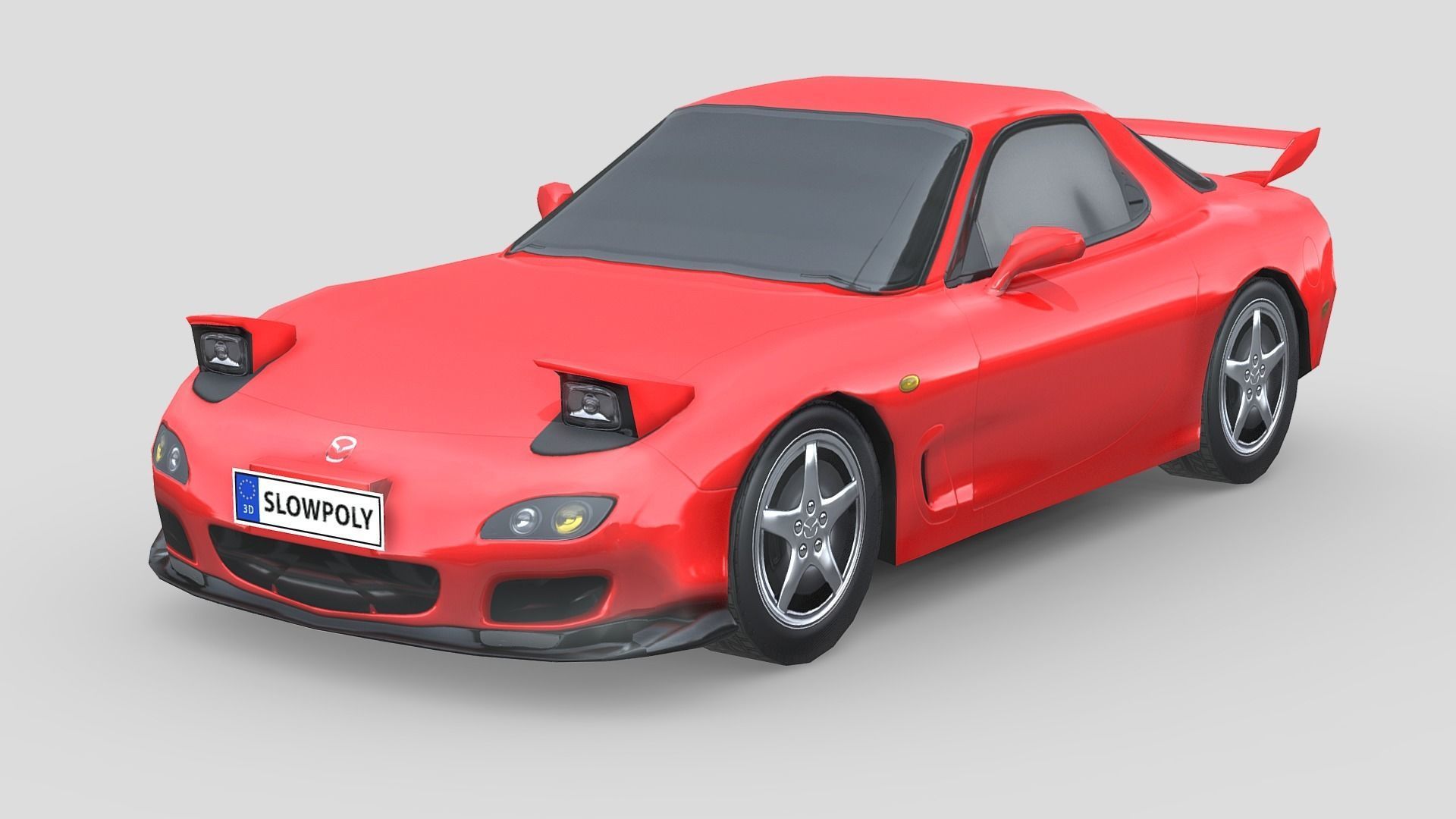 3D model Mazda RX-7 1999 VR / AR / low-poly | CGTrader