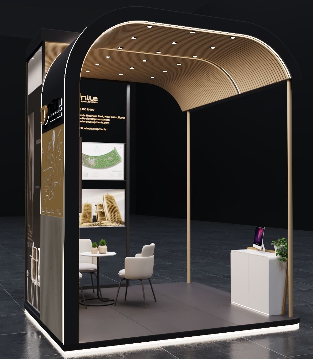 booth 3x3 3D model | CGTrader