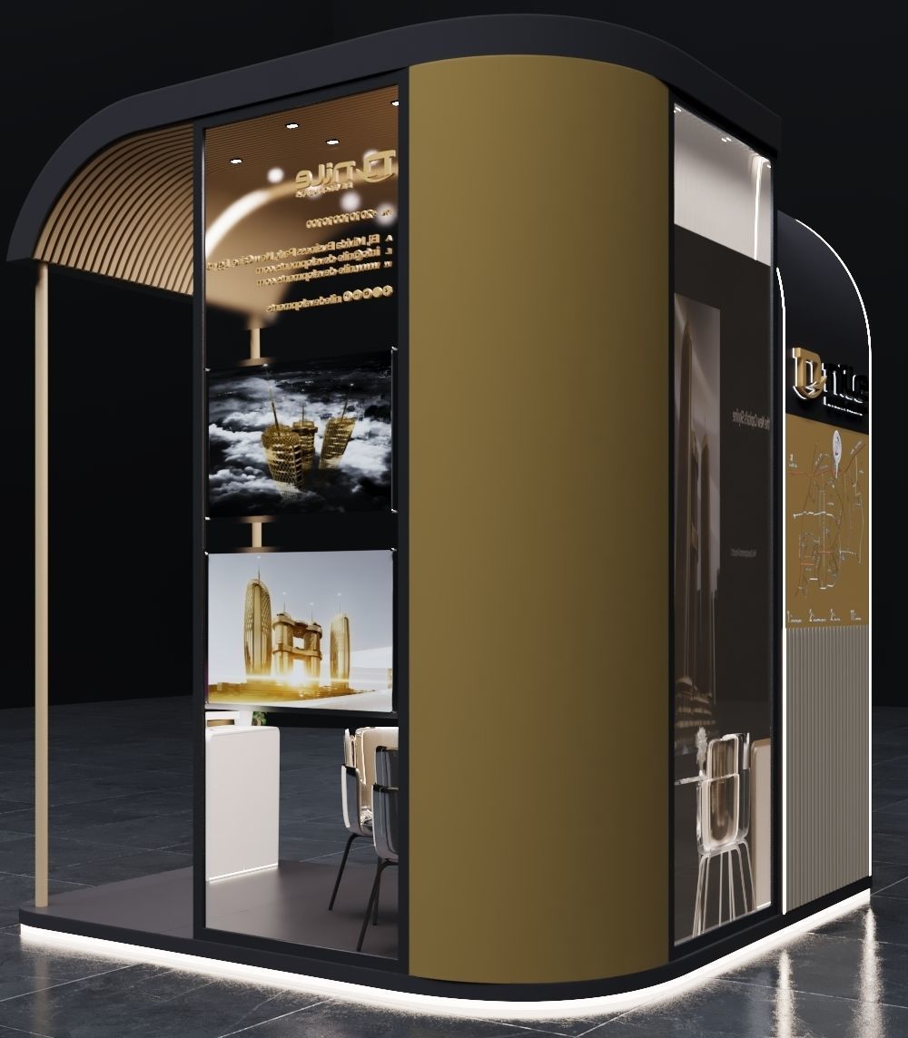 booth 3x3 3D model | CGTrader