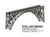LINE-0004 Steel arc bridge riveted H0-scale 3D model 3D printable ...