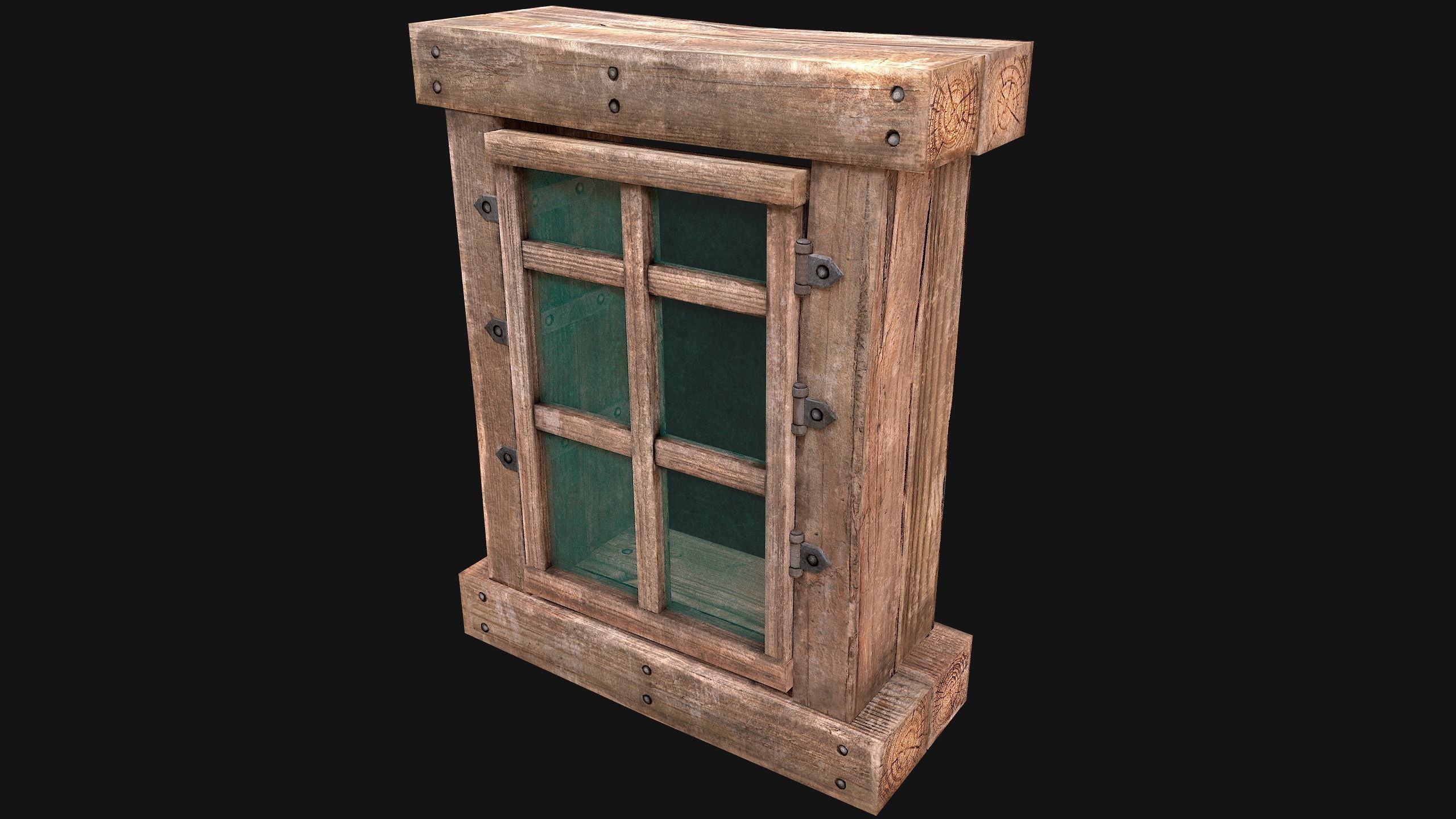 3D model Medieval Windows Set VR / AR / low-poly | CGTrader