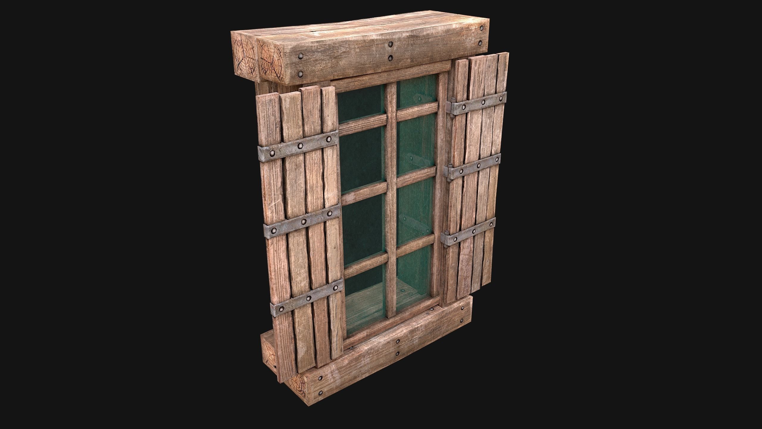3D model Medieval Windows Set VR / AR / low-poly | CGTrader