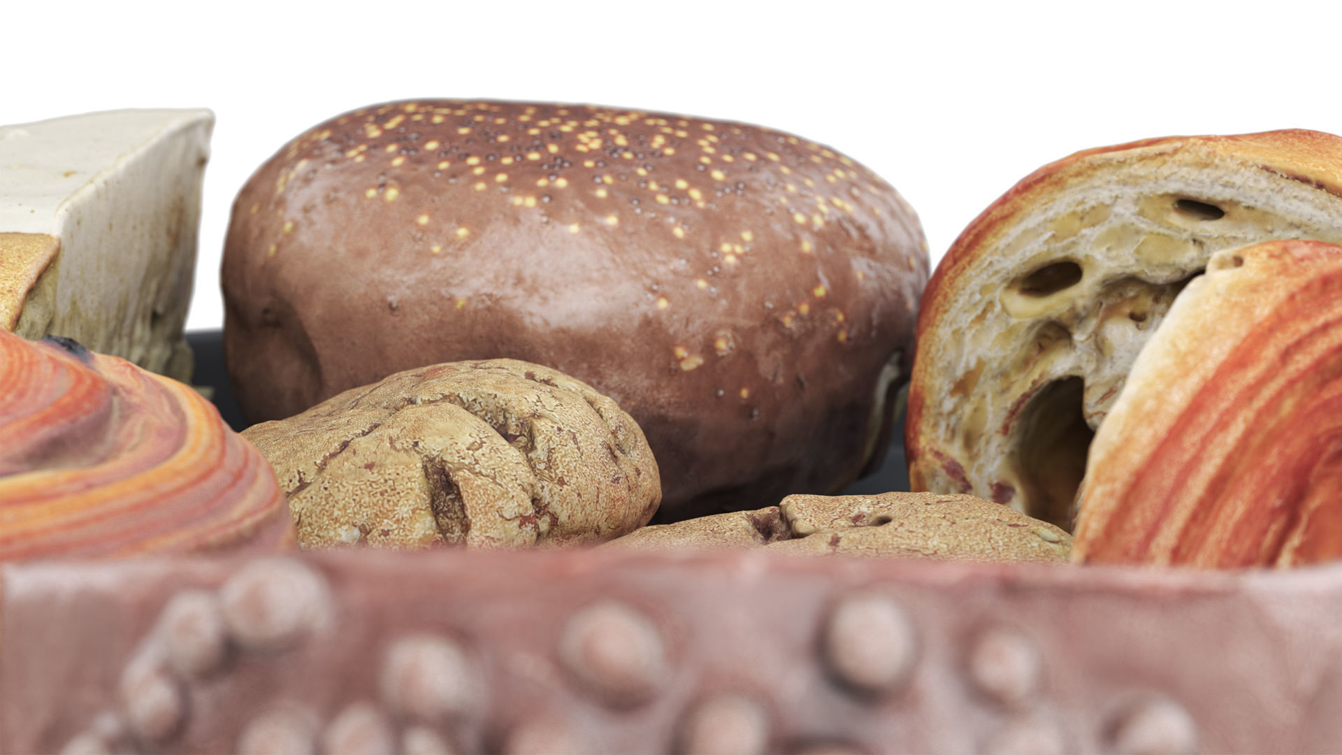 Pastry Set 02 3D model | CGTrader