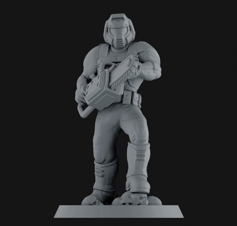 DOOM GUY CLASSIC 3D PRINT 3D model 3D printable | CGTrader