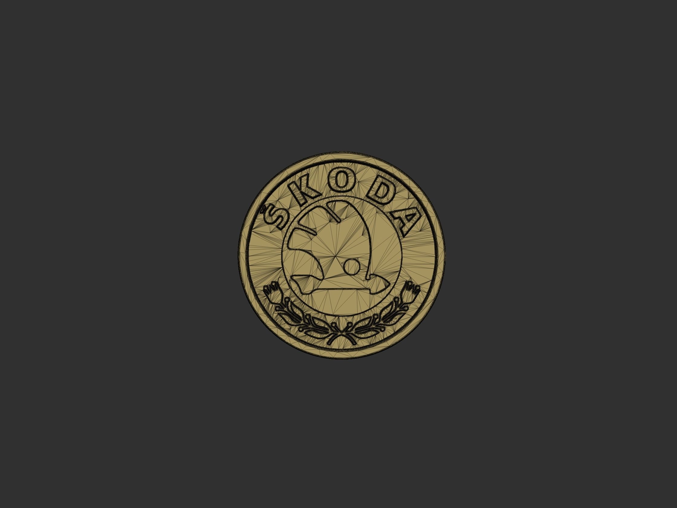 Skoda Logo 3D model 3D printable | CGTrader