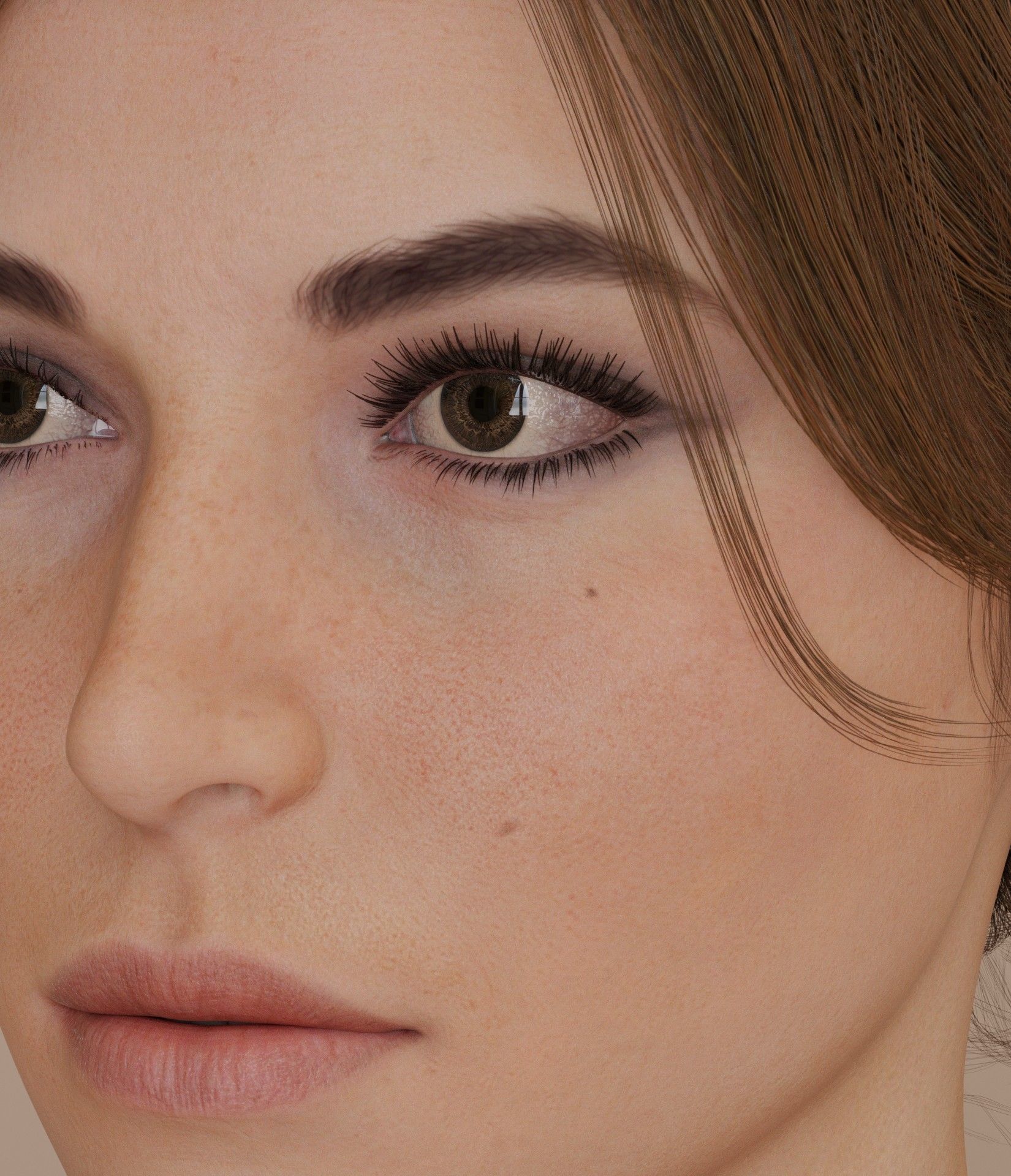 Realistic Lara Croft model Rigged for Blender free 3D model animated ...