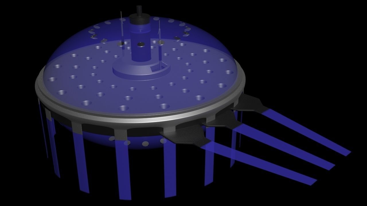 Dual Chamber Mechanical Lungs - Implosive Jellyfish Propulsion 3D model | CGTrader