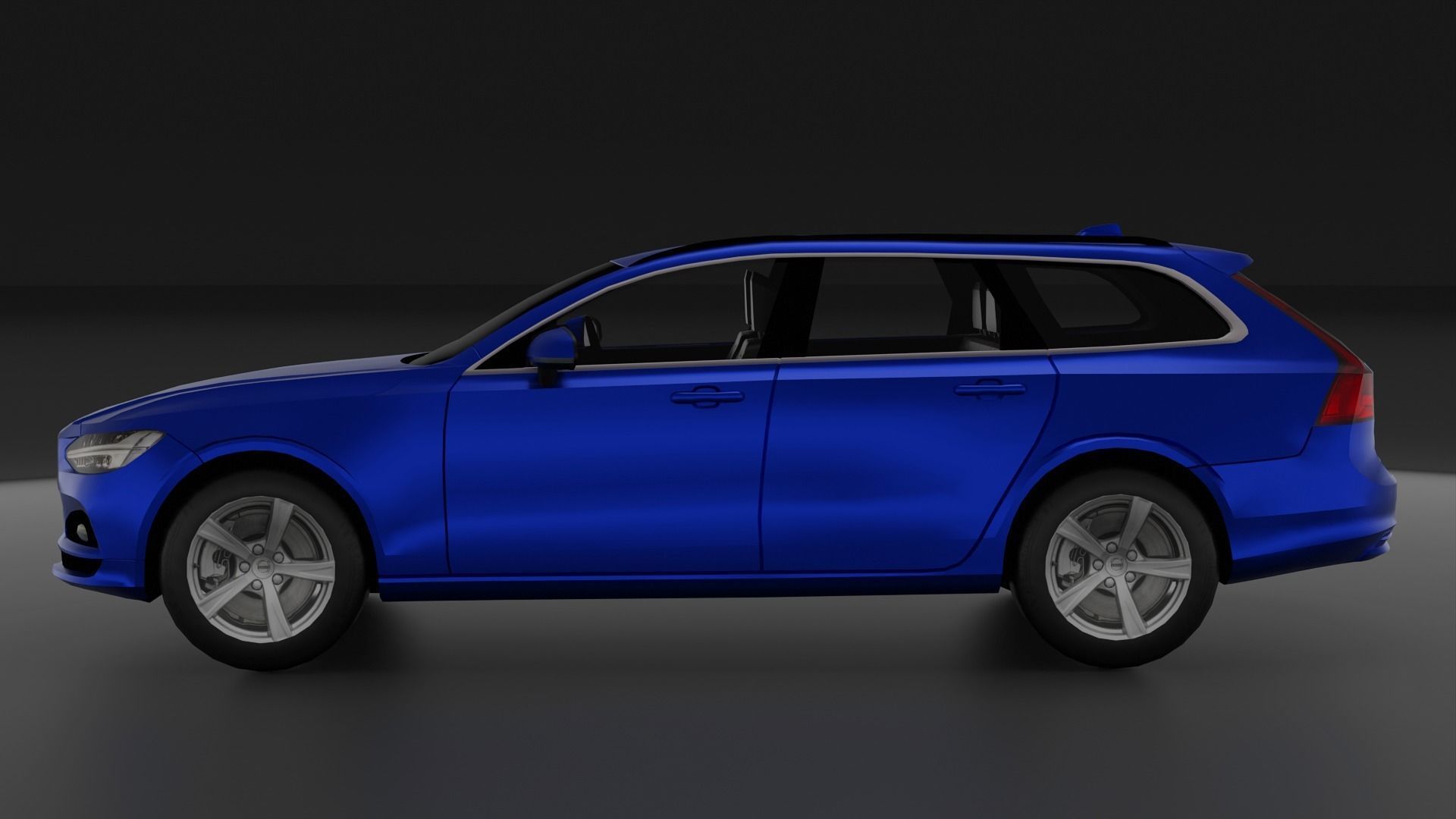 3D model Volvo V90 Low Poly 3D Model VR / AR / low-poly | CGTrader