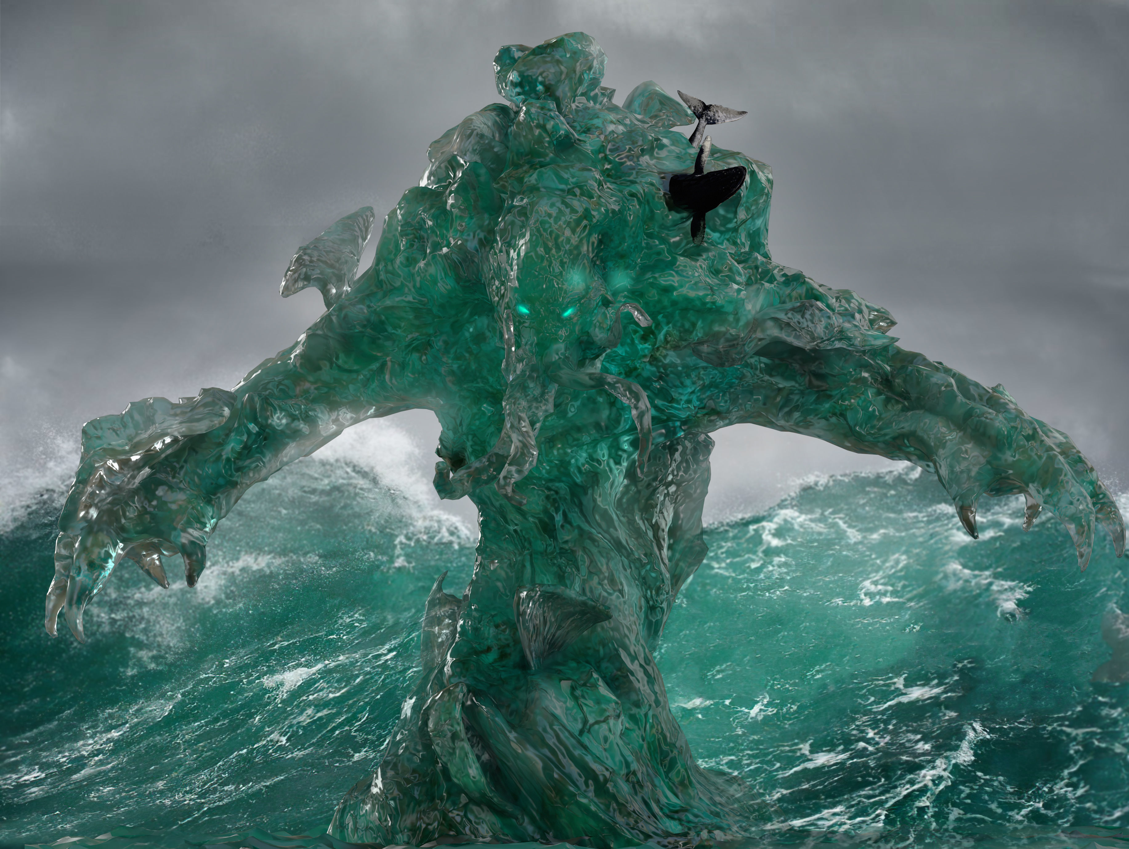 3D model Water Golem VR / AR / low-poly | CGTrader