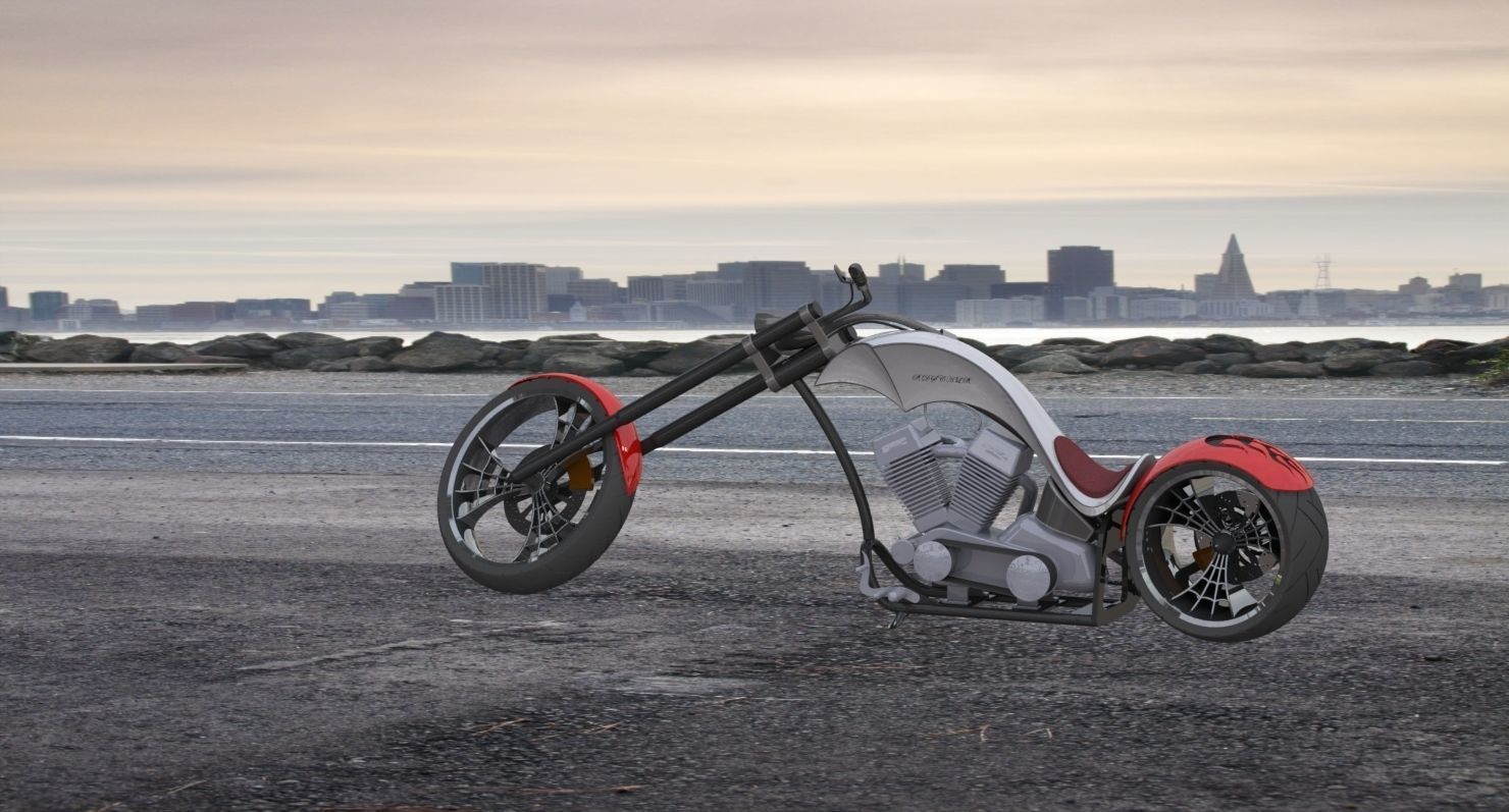 Chopper Assembly 3D model 3D printable animated rigged | CGTrader