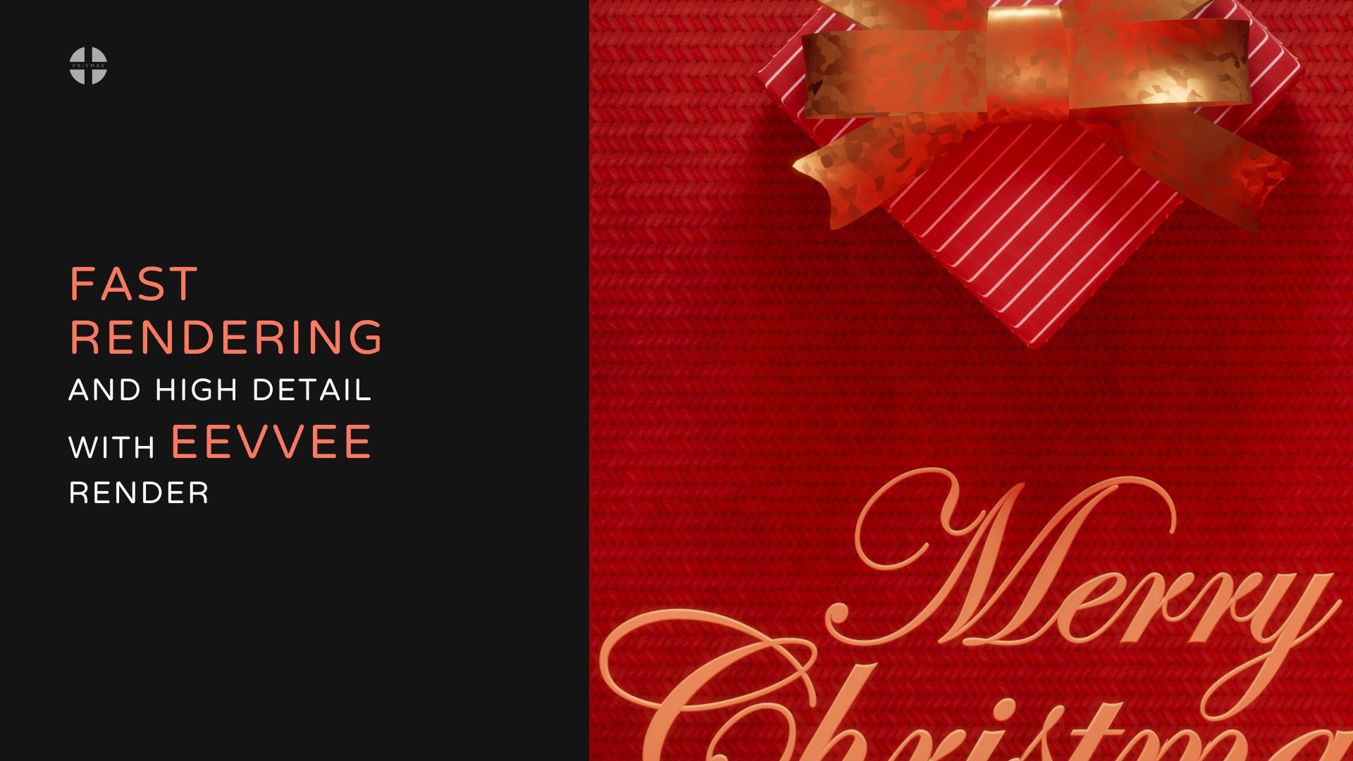 Christmas party invitation 3D cards mockup for Blender 3D model ...