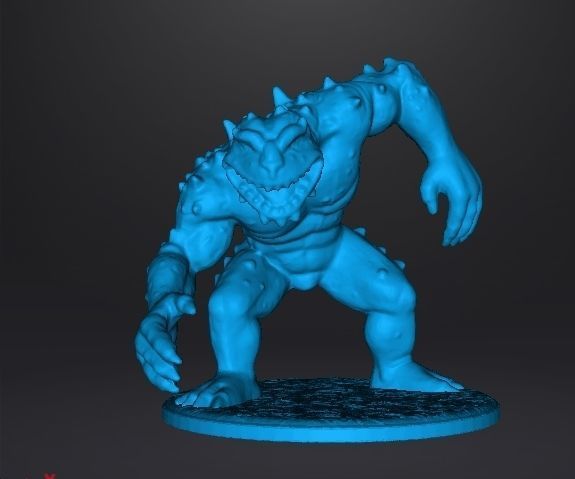 SLAD FROG CREATURE MINIATURE MODEL FANTASY GAMES DND AND RPG 3D model ...