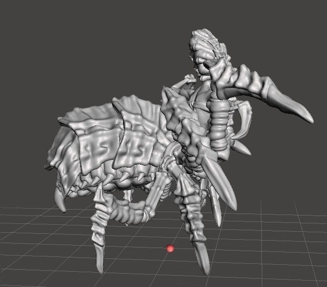 DRIDER WARRIOR MINIATURE MODEL FOR FANTASY GAMES DND RPG 3D model 3D ...