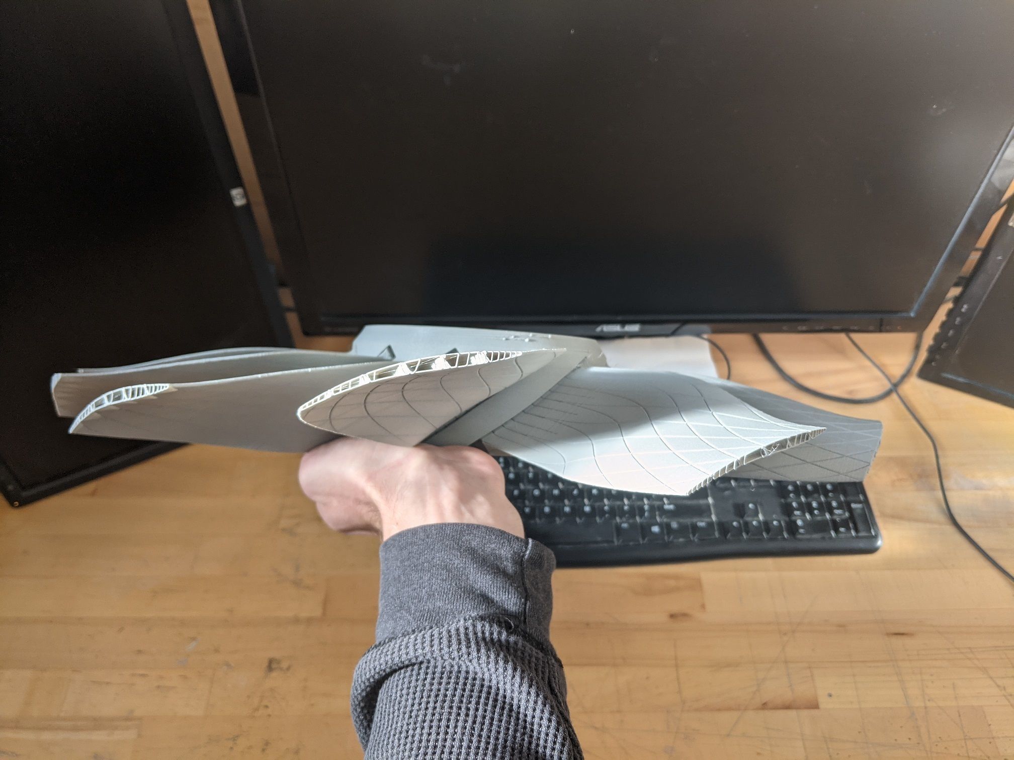 20in Fan Blade and Hub Assembly - Lightweight PLA Print Ready 3D model ...