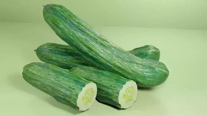 3D Cucumber free 3D model | CGTrader