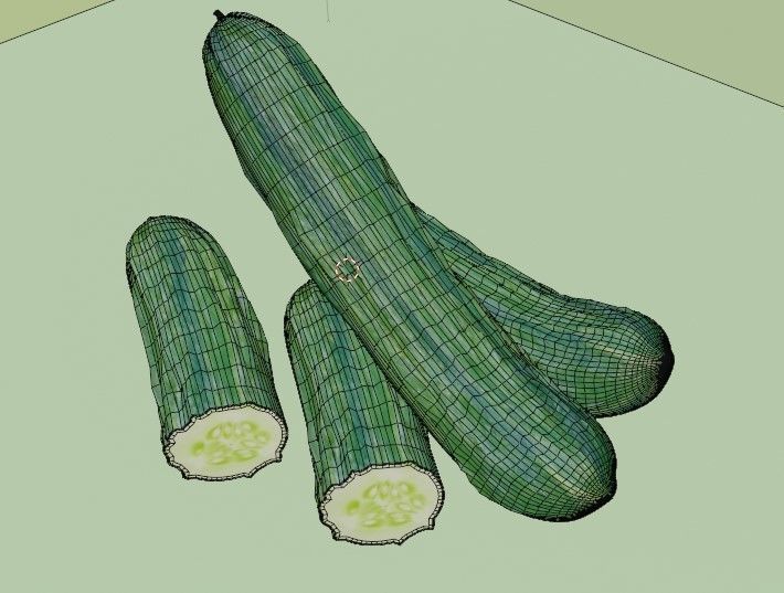 3D Cucumber free 3D model | CGTrader