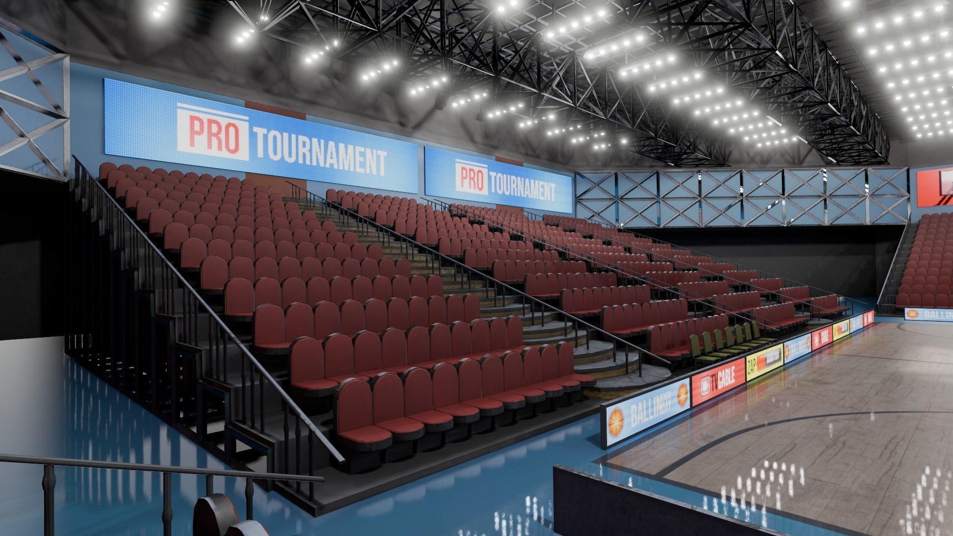 3D model VR Basketball Court VR / AR / low-poly | CGTrader