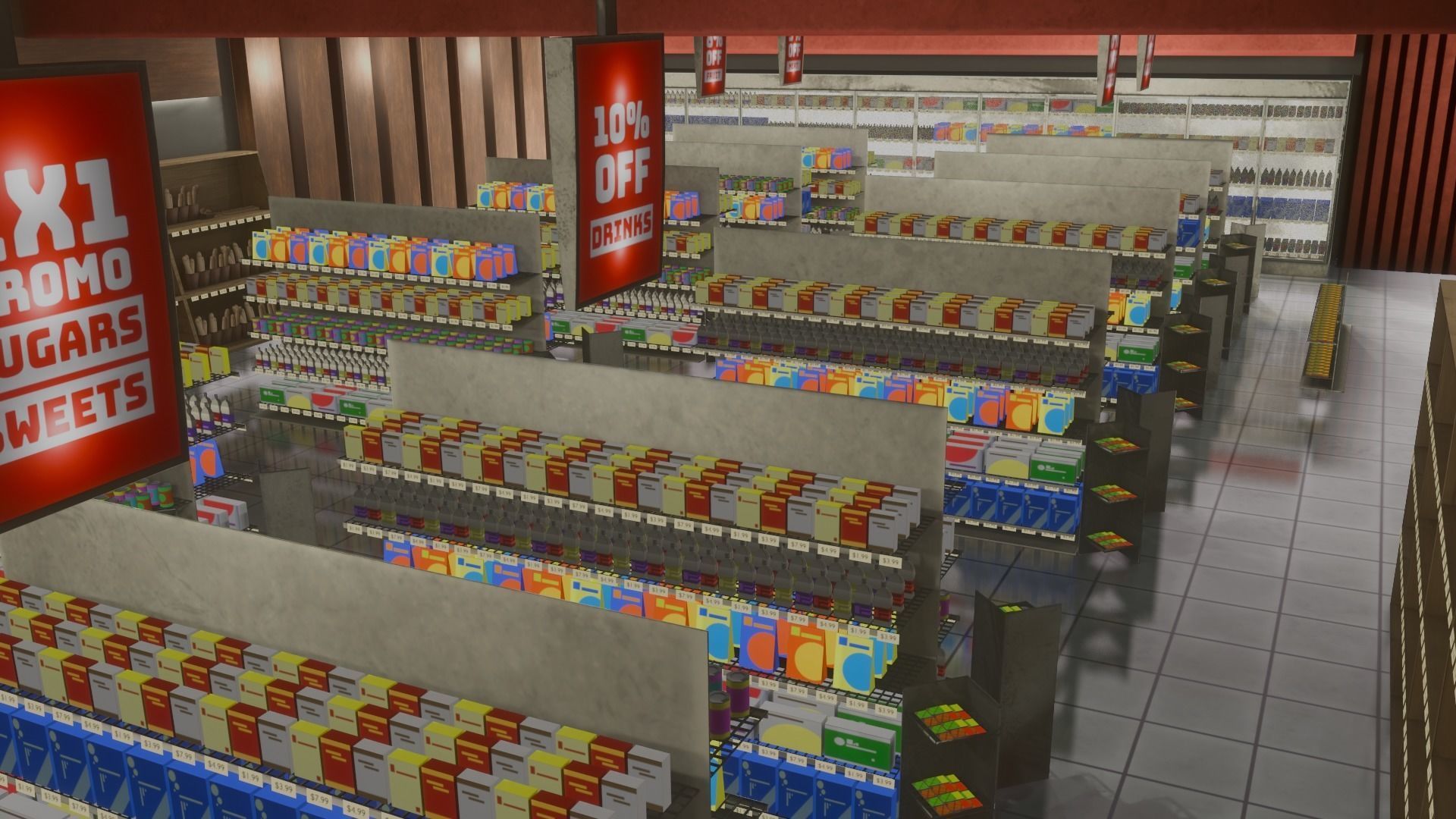 3D model VR Supermarket VR / AR / low-poly | CGTrader