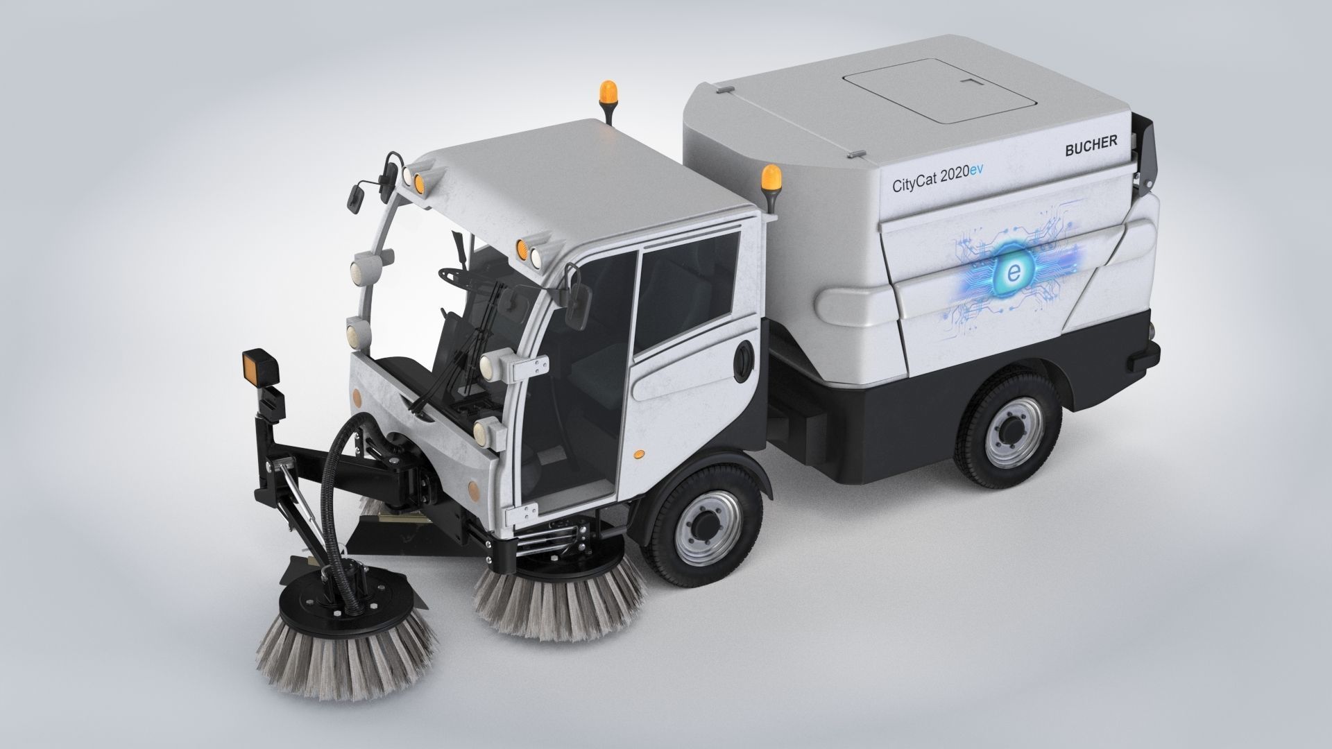3D model CityCat sweeper VR / AR / low-poly | CGTrader