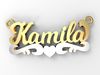 Kamila name plate 3D model 3D printable | CGTrader
