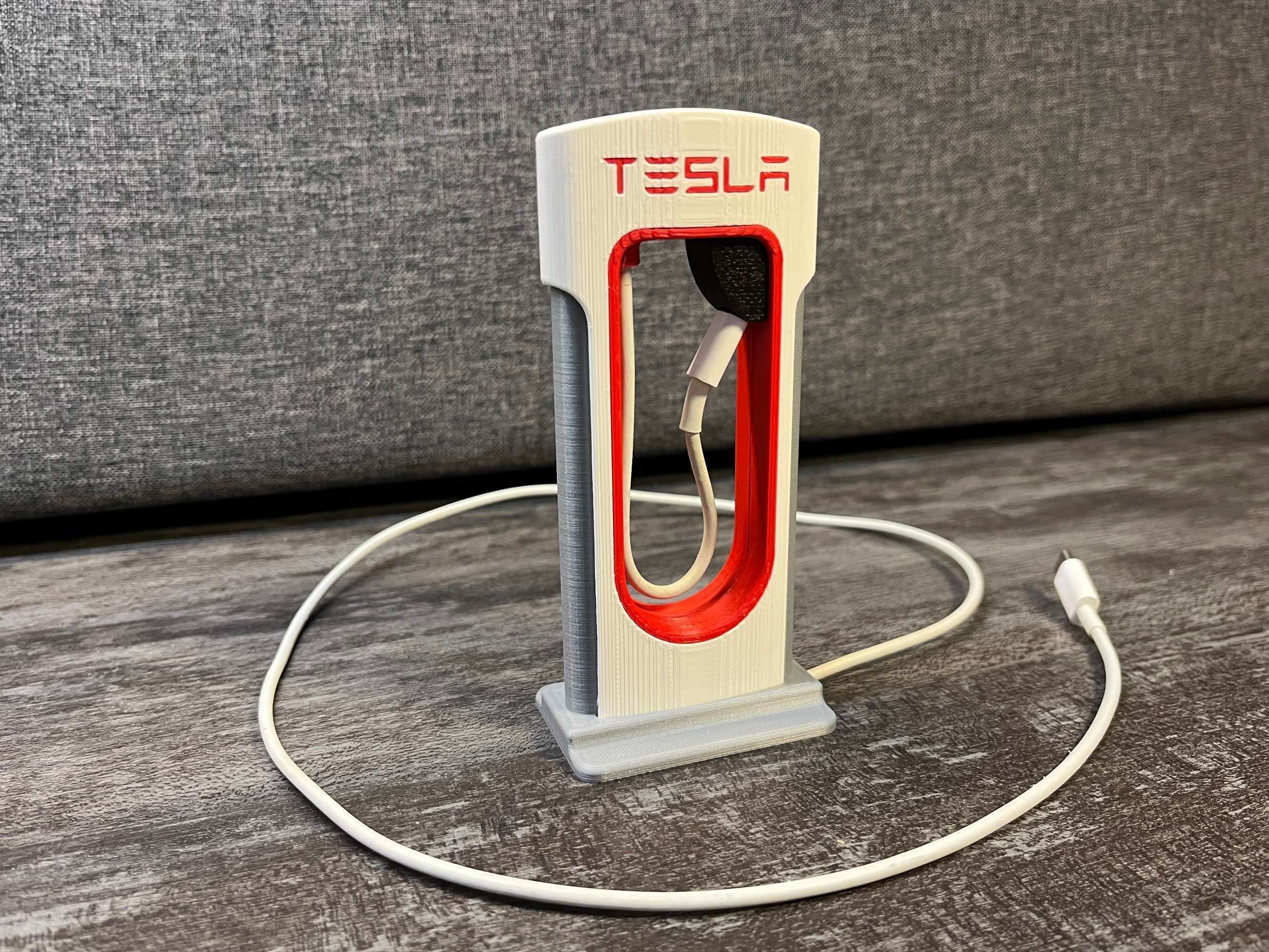 Tesla Supercharger V3 multipart phone cable holder 3D model 3D ...