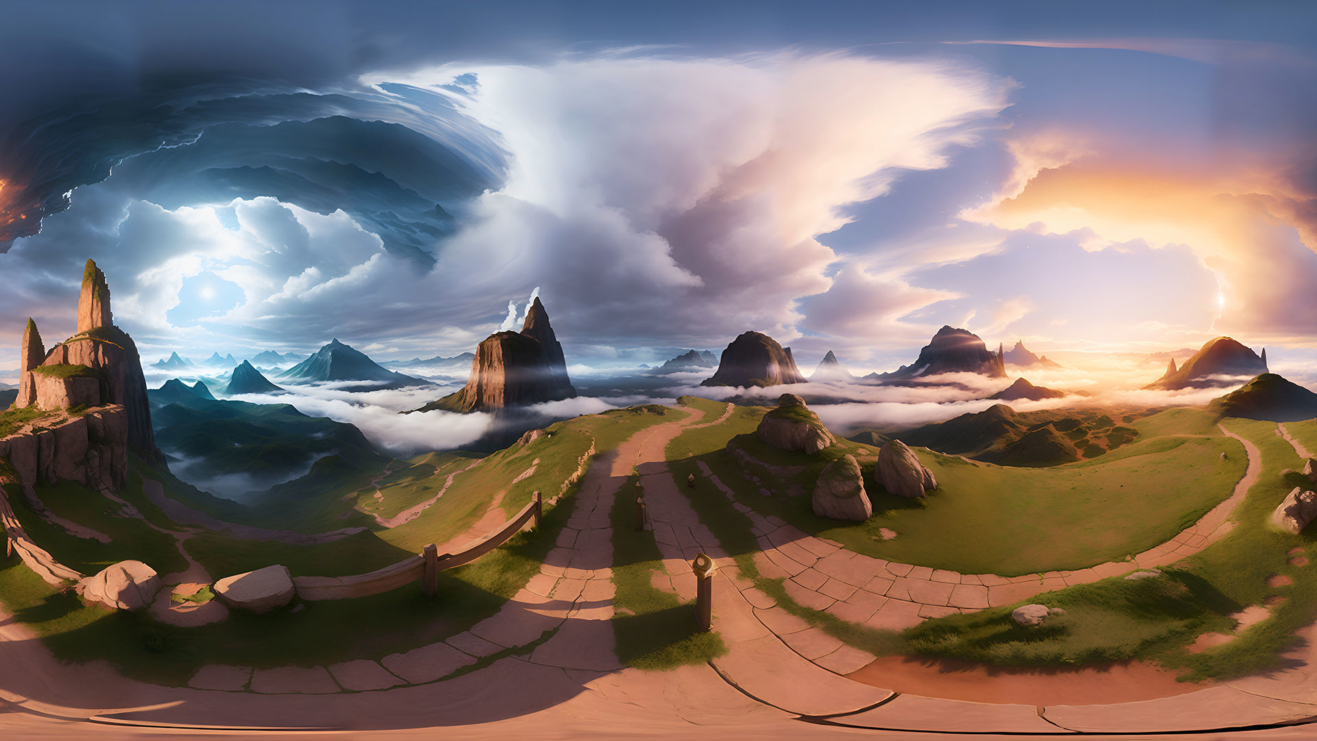 3D model HDRI Breathtaking Digital Landscapes VR / AR / low-poly | CGTrader