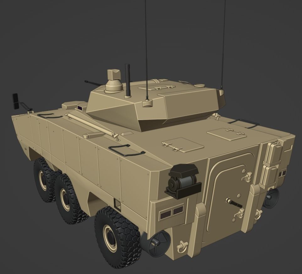 Rabdan 6x6 IFV free VR / AR / low-poly 3D model | CGTrader