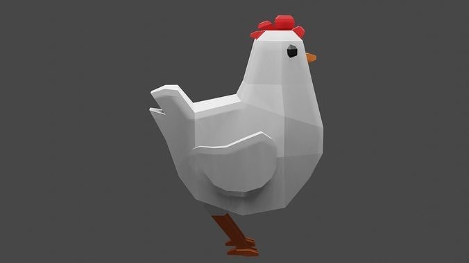 Chicken Lowpoly free 3D model | CGTrader