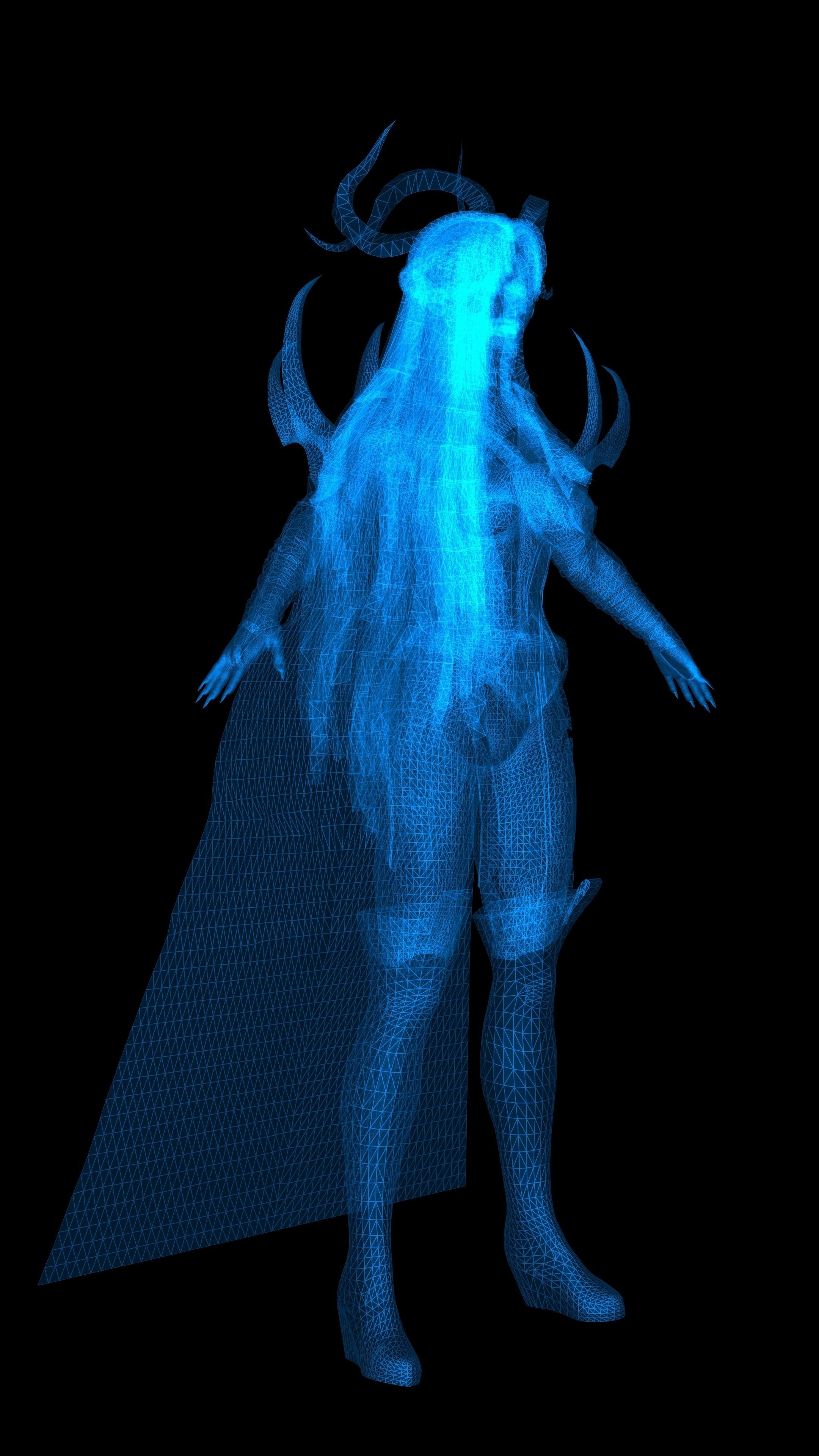 Female Necromancer - Witch 3D model animated rigged | CGTrader