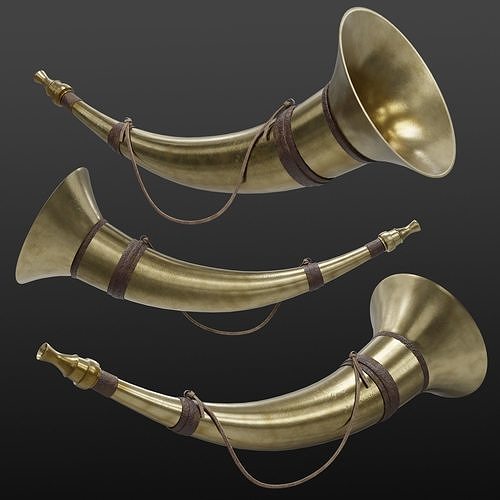 3D model bugle VR / AR / low-poly | CGTrader