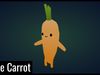 3D model Cute Carrot - low poly VR / AR / low-poly | CGTrader