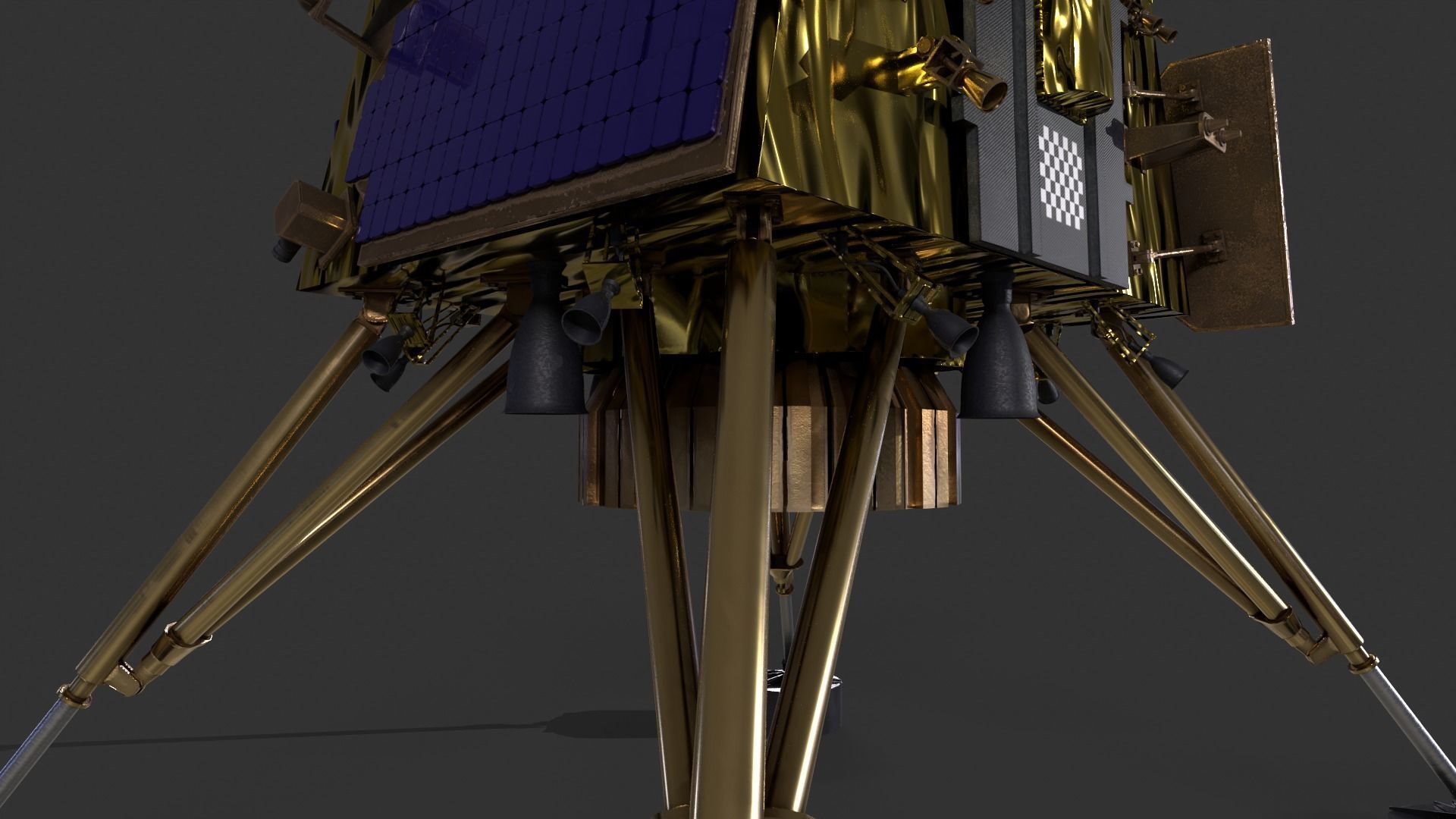 Vikram Chandrayan 3 - Chandrayaan and Moon rover 3D model 3D model ...