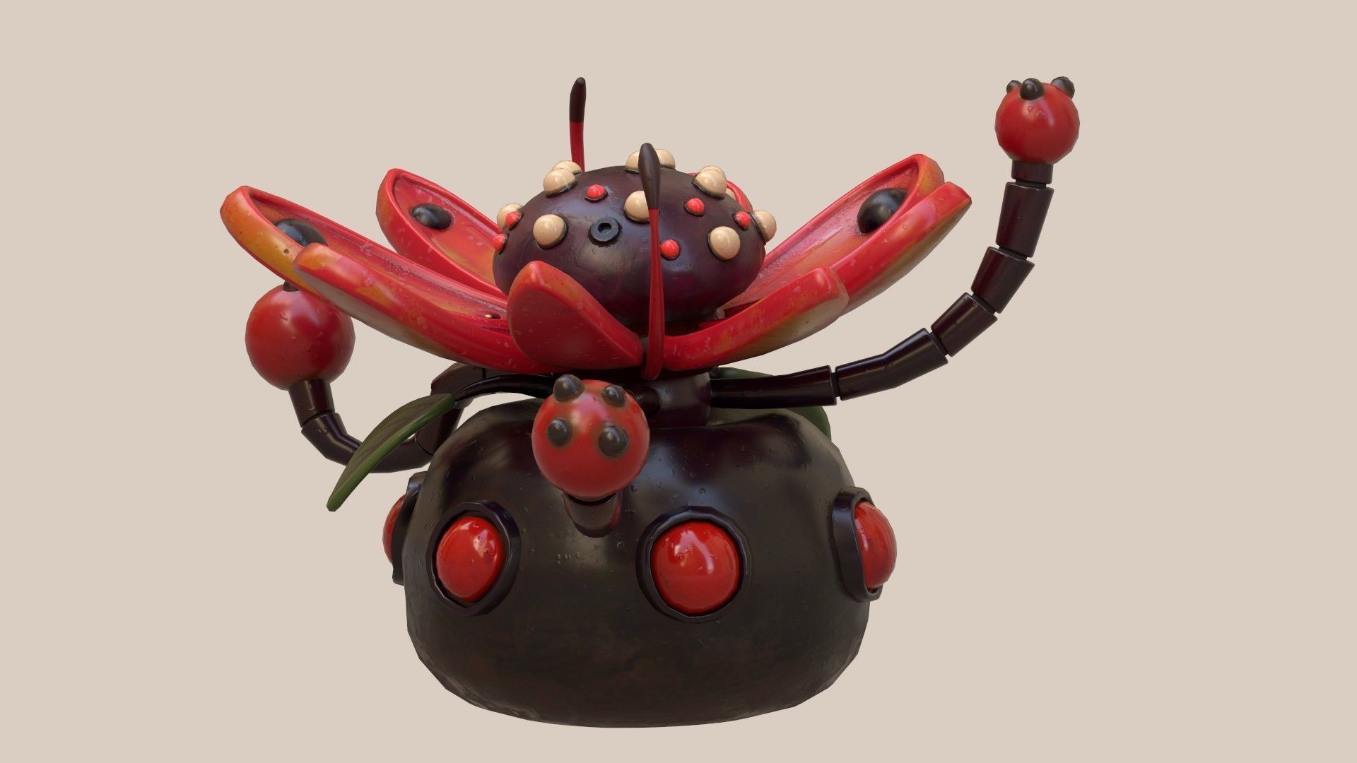 3D model Stylized Bug Flower VR / AR / low-poly | CGTrader