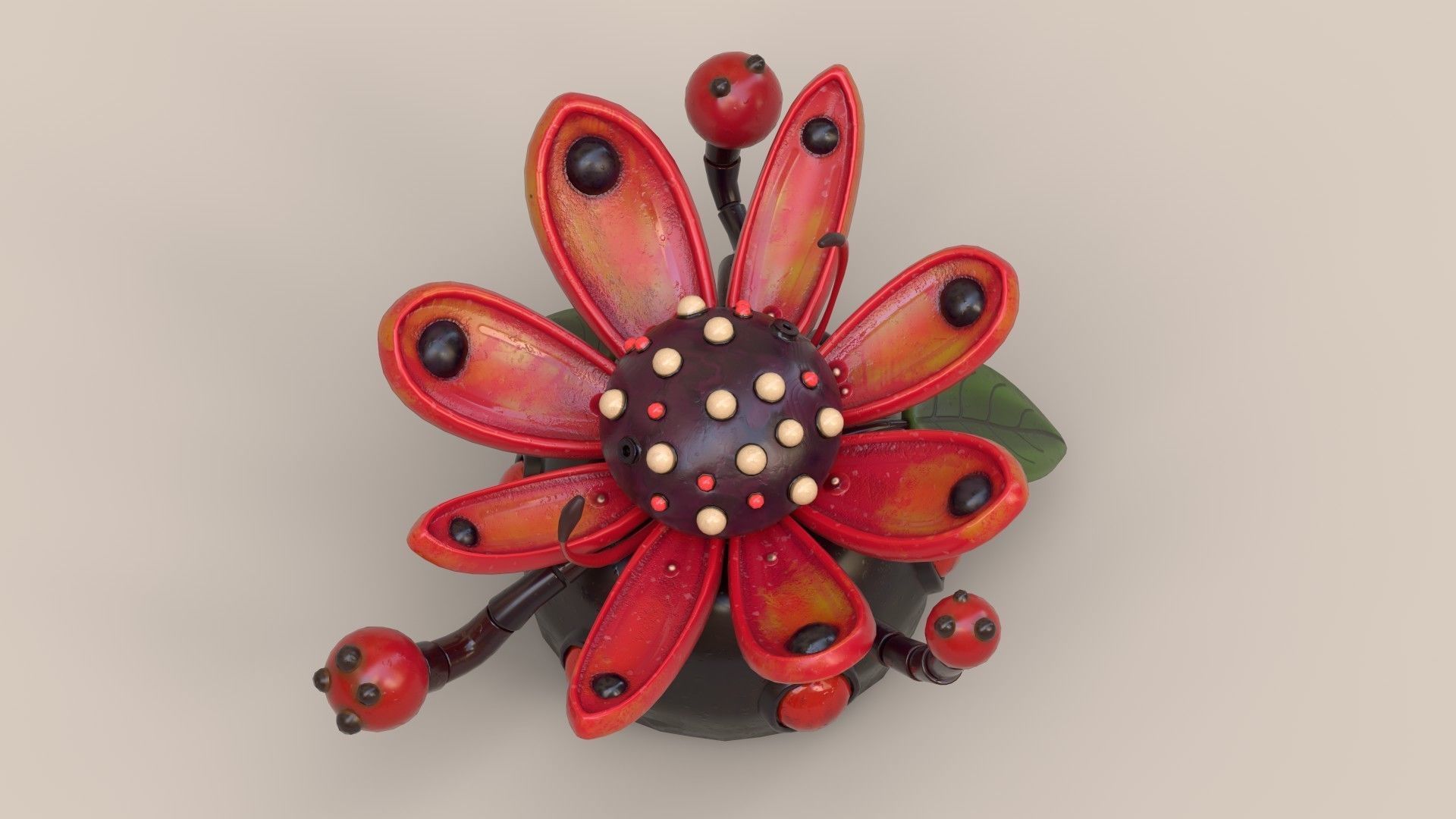 3D model Stylized Bug Flower VR / AR / low-poly | CGTrader